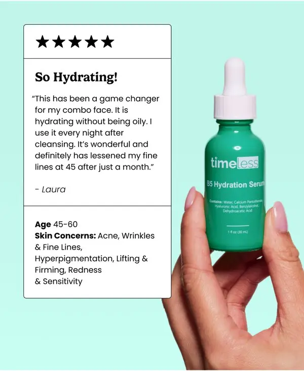 TIMELESS SKIN CARE Vitamin B5 Hydration Serum 4oz - No Color