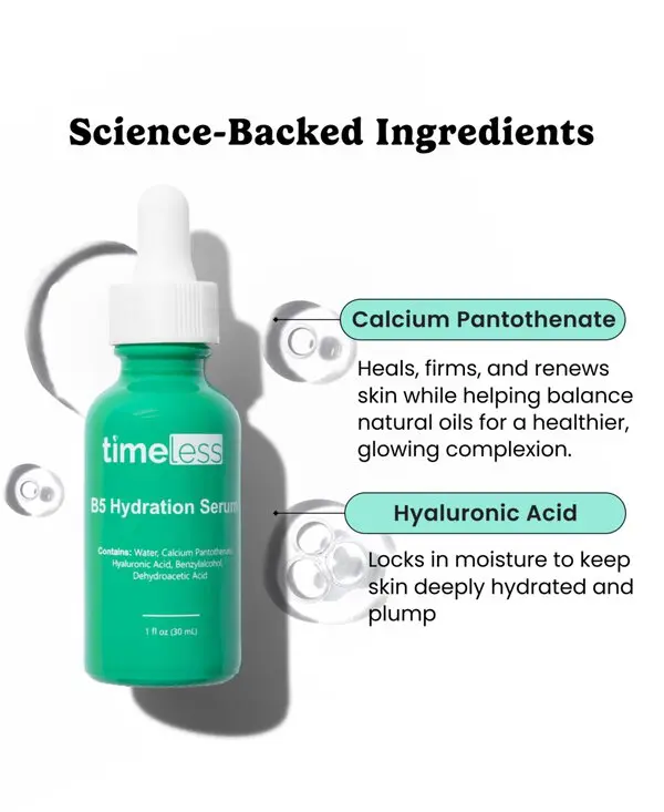 TIMELESS SKIN CARE Vitamin B5 Hydration Serum 4oz