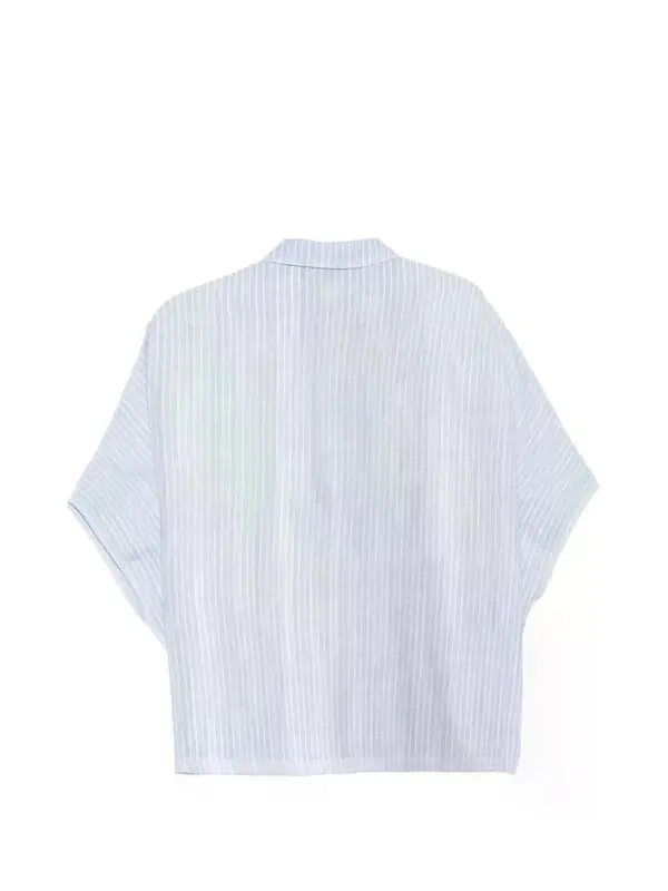 120% Lino Stripe-pattern Shirt