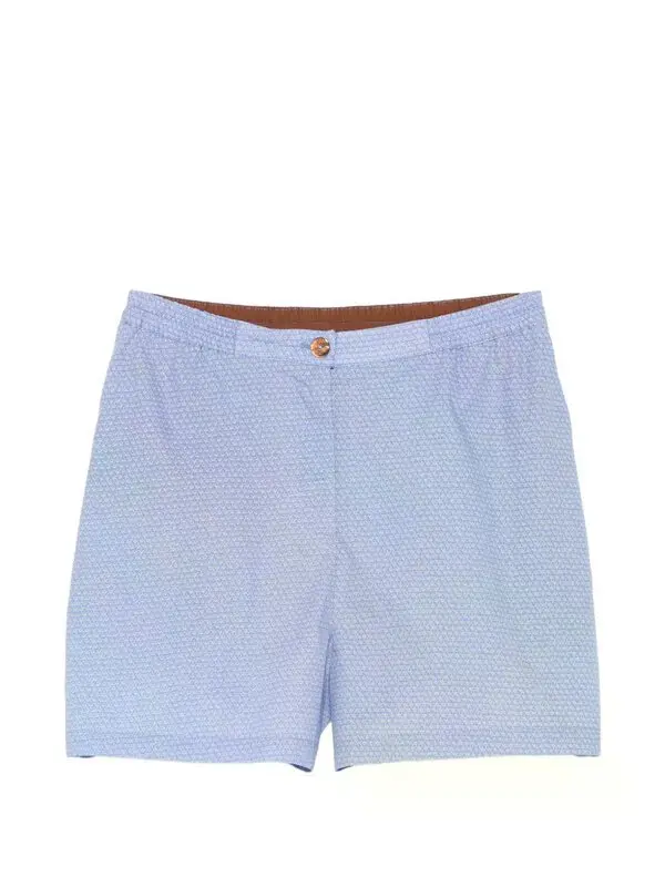 MERCI Geometric-print Shorts - Blue