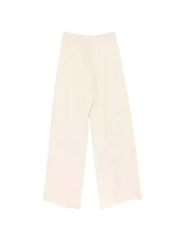 MERCI Anchor Embroidered Wide Leg Track Pants