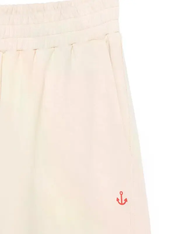 MERCI Anchor Embroidered Wide Leg Track Pants