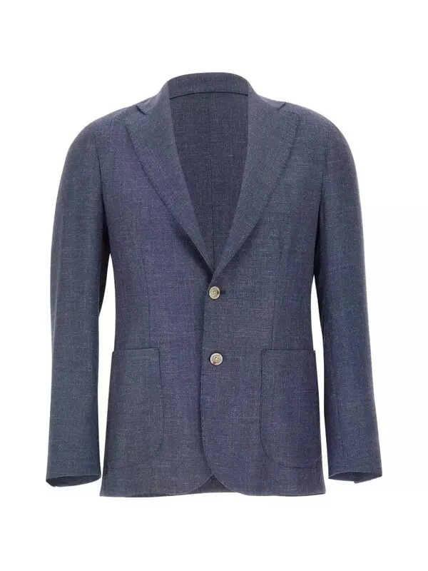 BARBA NAPOLI Buttoned Patch-pockets Blazer