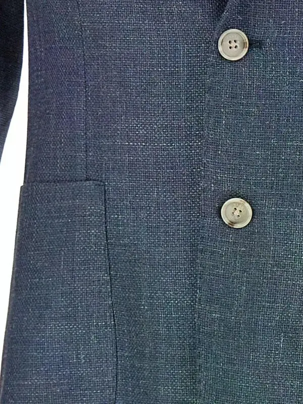 BARBA NAPOLI Buttoned Patch-pockets Blazer