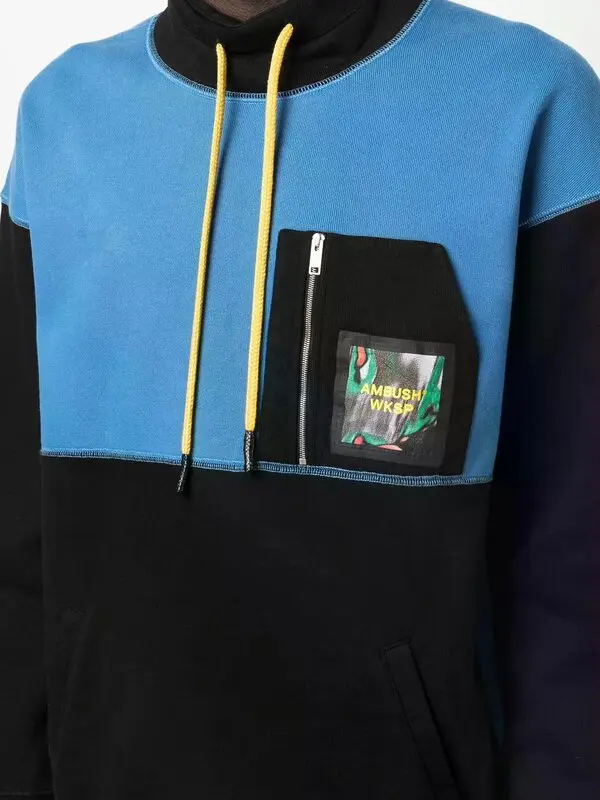 AMBUSH Two-tone Logo-patch Sweatshirt