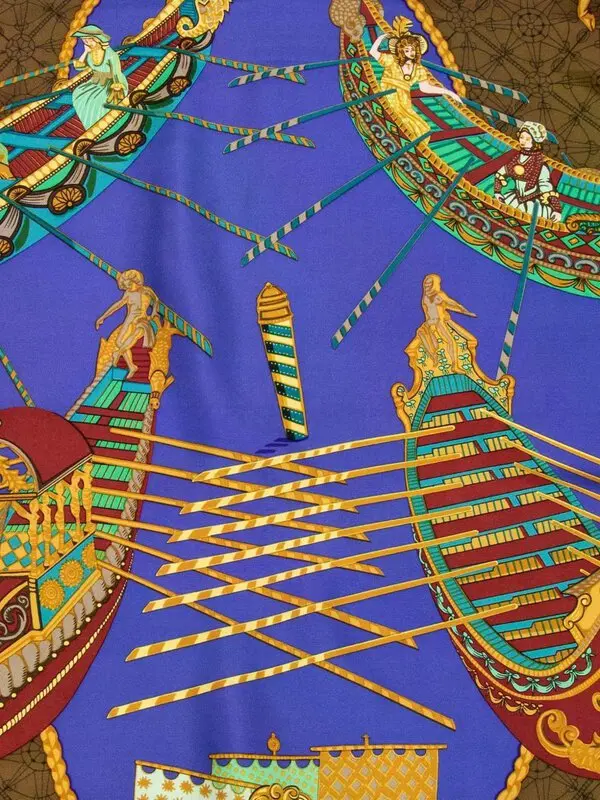 Hermès Les Bissone De Venise Scarf