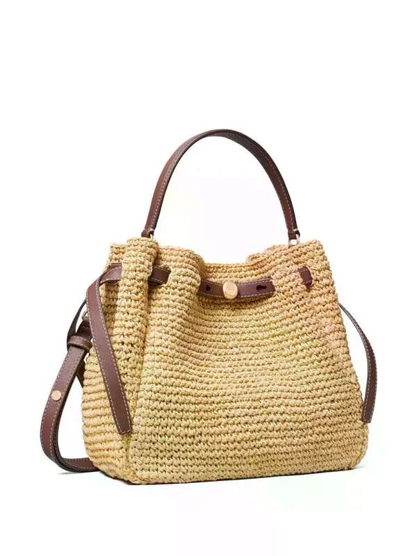 Tory Burch Romy Woven Bucket Bag - Neutrals