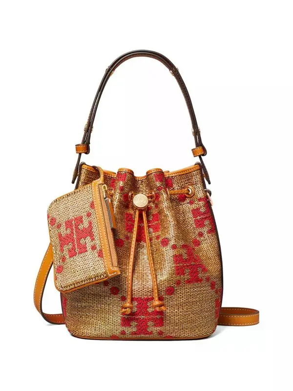 Tory Burch T-monogram Woven Bucket Bag