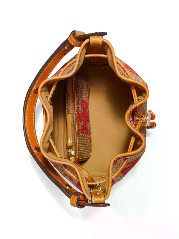 Tory Burch T-monogram Woven Bucket Bag