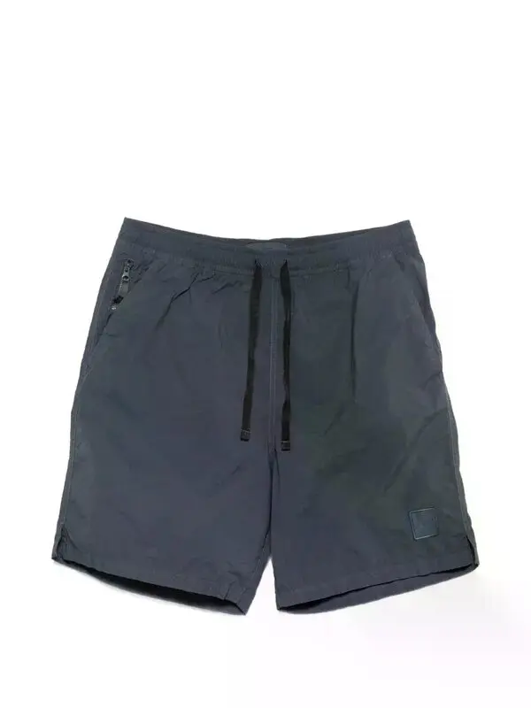 Stone Island Logo Patch Track Shorts - Blue
