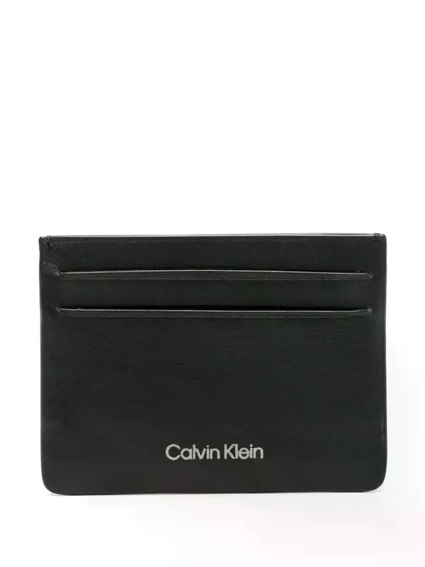 Calvin Klein Logo-stamp Leather Cardholder