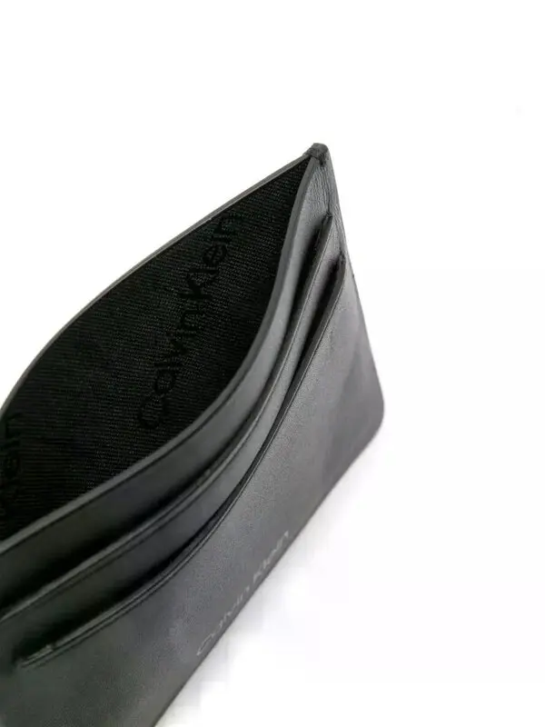 Calvin Klein Logo-stamp Leather Cardholder