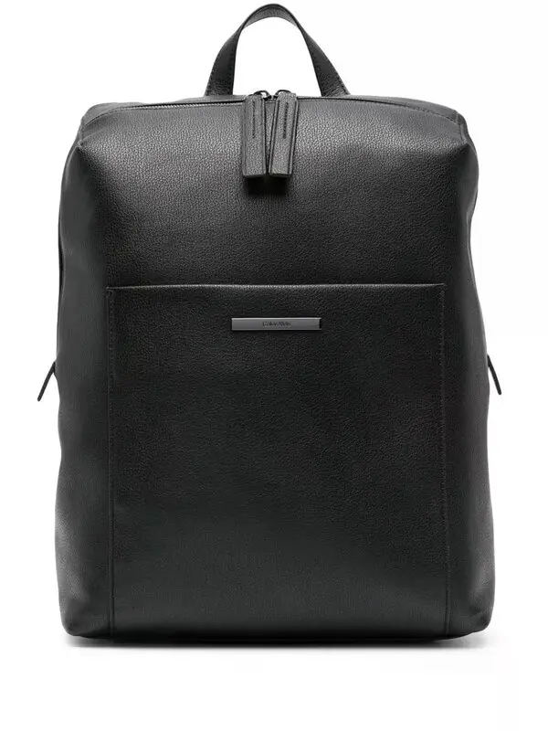 Calvin Klein Logo-plaque Faux-leather Backpack