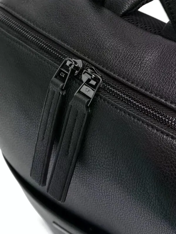 Calvin Klein Logo-plaque Faux-leather Backpack