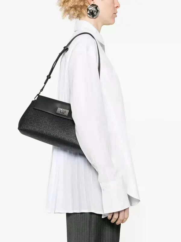 Calvin Klein Monogram-debossed Shoulder Bag