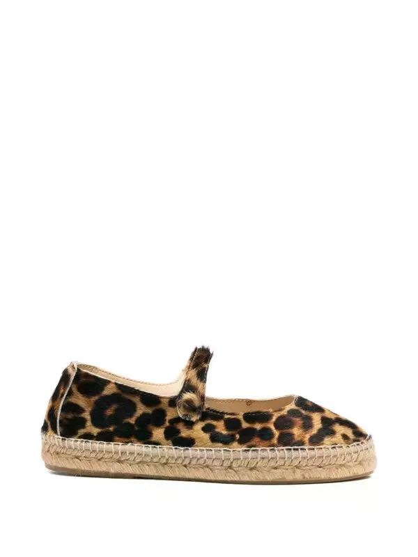 Manebí Leopard-print Touch-strap Espadrilles - Neutrals