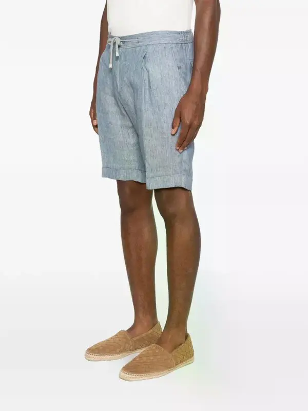 BARBA NAPOLI Capri Drawstring Shorts - Blue