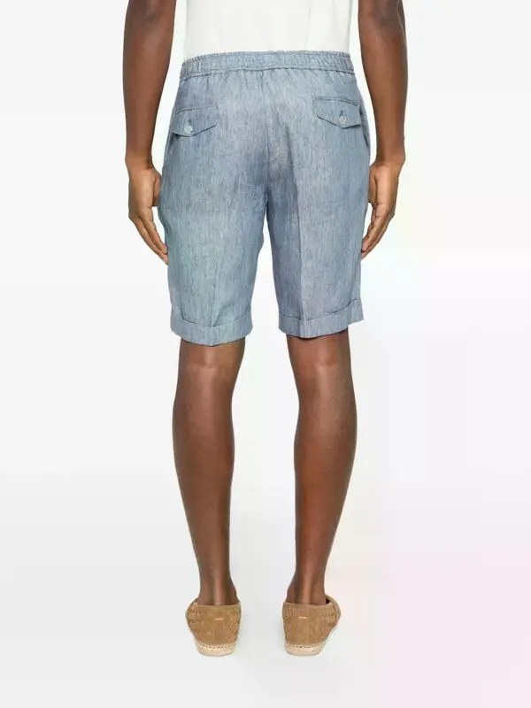 BARBA NAPOLI Capri Drawstring Shorts - Blue