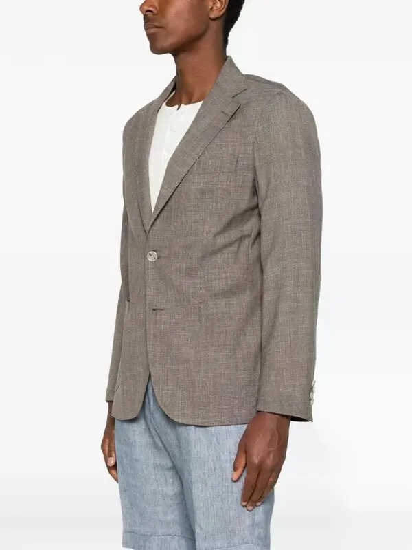 BARBA NAPOLI Single-breasted Blazer - Brown