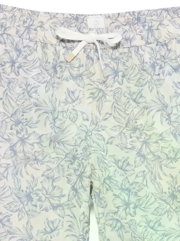 Eleventy Floral-print Swim Shorts - Neutrals