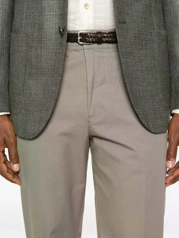 Emporio Armani Logo Appliqué Trousers - Grey