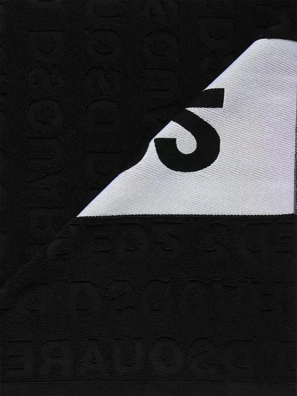 Dsquared2 Logo-jacquard Beach Towel - Black