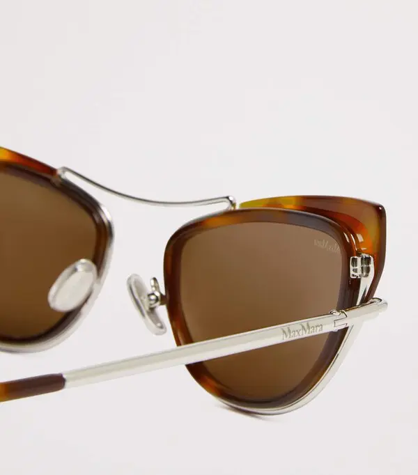 Max Mara Metal Cat-eye Sunglasses