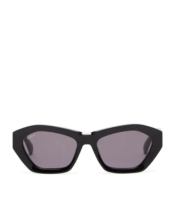 Max Mara Acetate Cat Eye Sunglasses - Black
