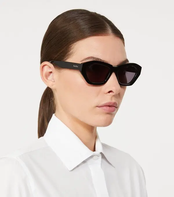 Max Mara Acetate Cat Eye Sunglasses - Black
