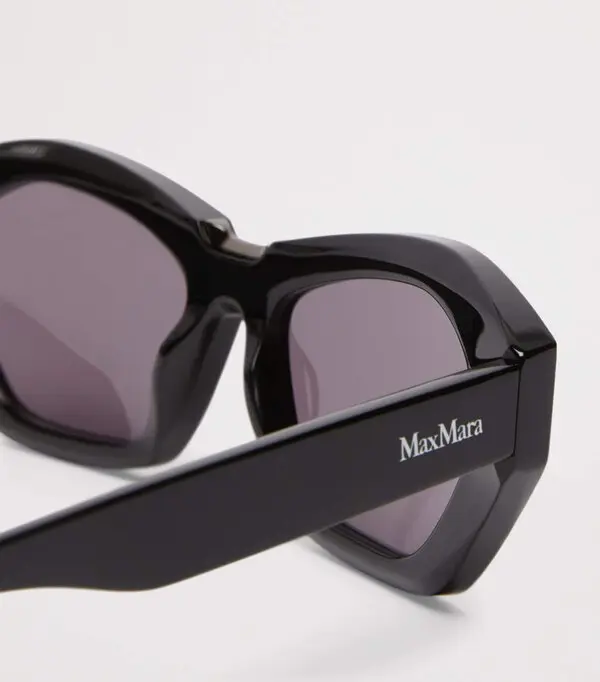 Max Mara Acetate Cat Eye Sunglasses - Black
