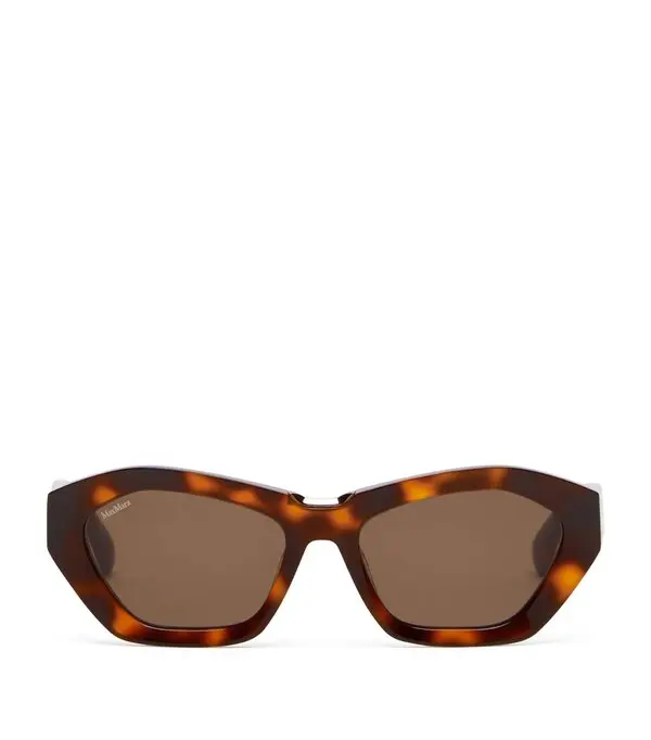 Max Mara Acetate Bold Cat Eye Sunglasses - Brown