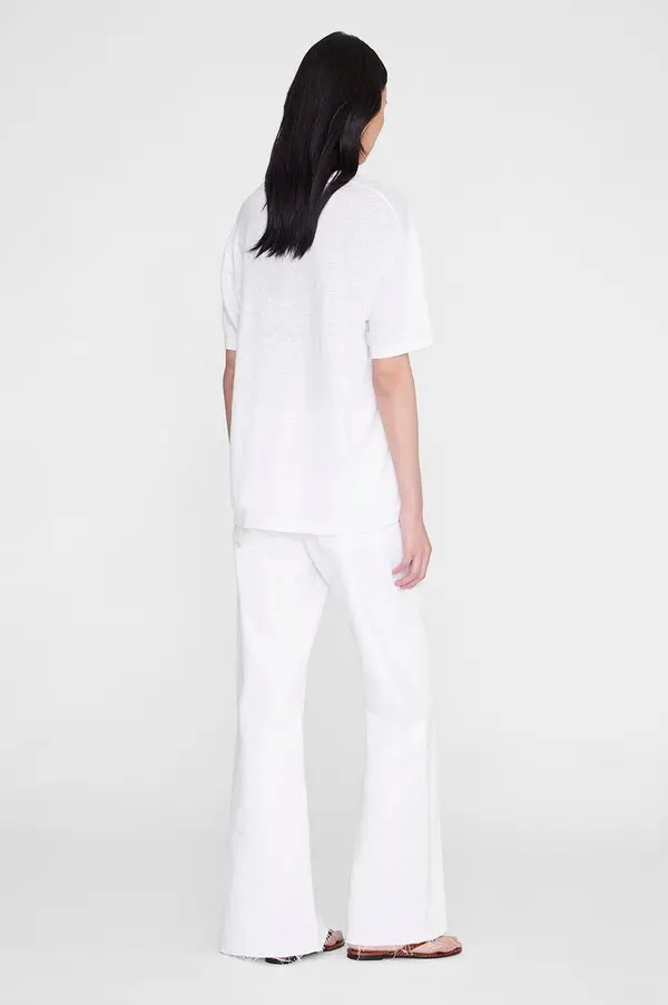 ANINE BING Cade Tee Shirt - White