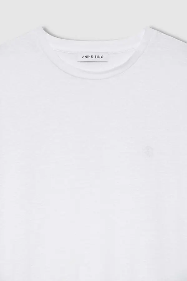 ANINE BING Cade Tee Shirt - White