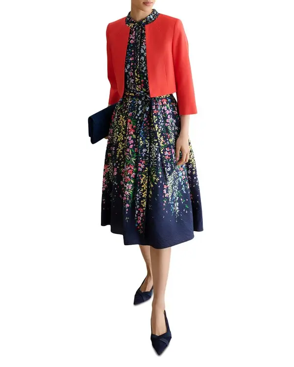 HOBBS LONDON Alberta Floral Shirt Dress - Midnight Multi