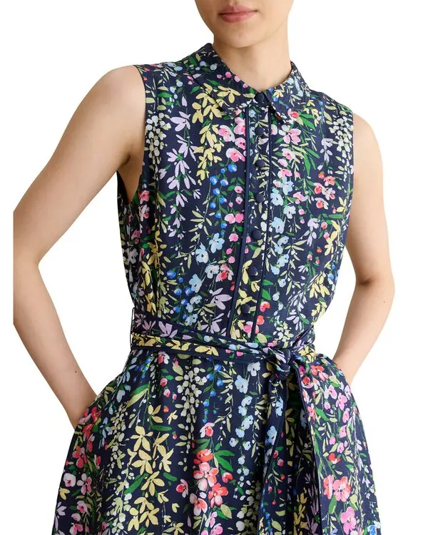 HOBBS LONDON Alberta Floral Shirt Dress - Midnight Multi