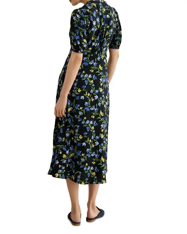 HOBBS LONDON Sidonie Midi Dress - Navy Multi