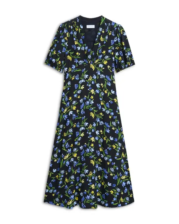 HOBBS LONDON Sidonie Midi Dress - Navy Multi