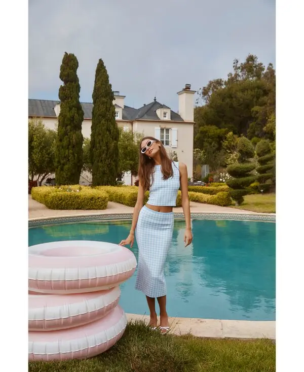 Astr The Label Babbett Midi Sweater Skirt