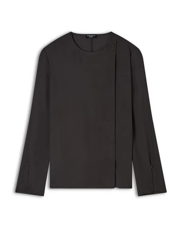Emporio Armani Double Georgette Silk Blouse
