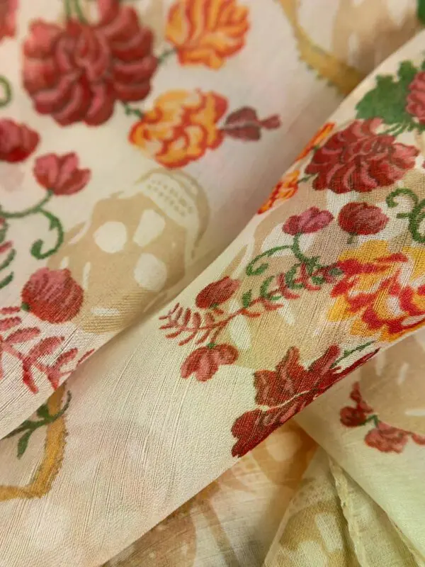 Alexander McQueen Floral-print Skull Scarf