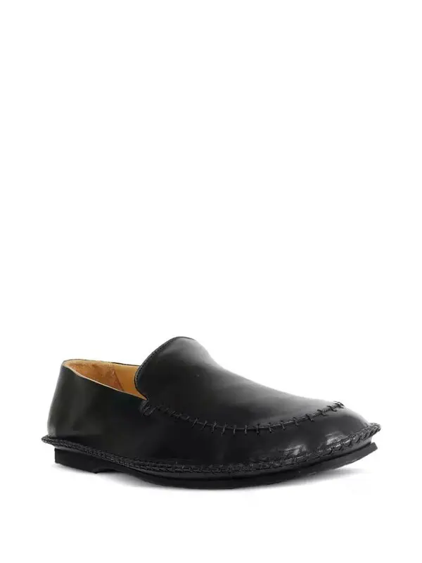 Premiata Structured Leather Loafers