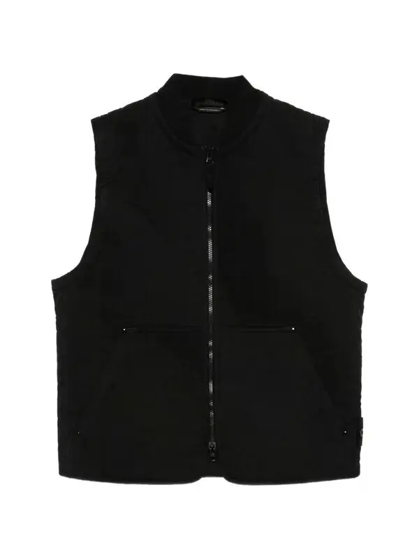 Stone Island Padded Zip-up Gilet - Black