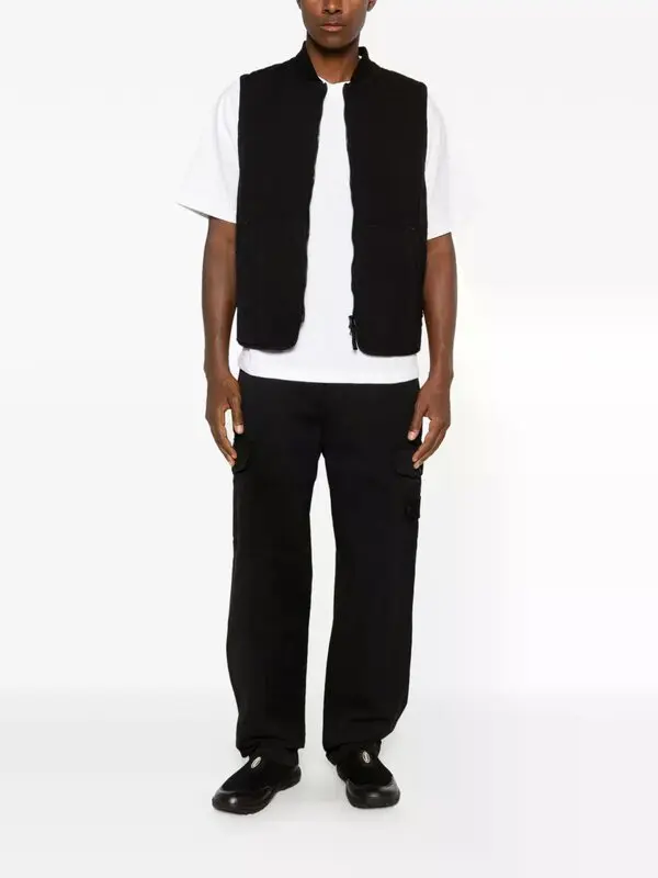 Stone Island Padded Zip-up Gilet - Black
