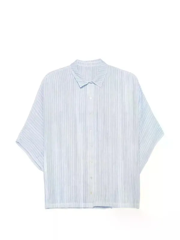 120% Lino Stripe-pattern Shirt