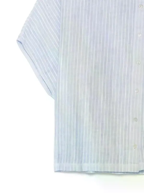 120% Lino Stripe-pattern Shirt