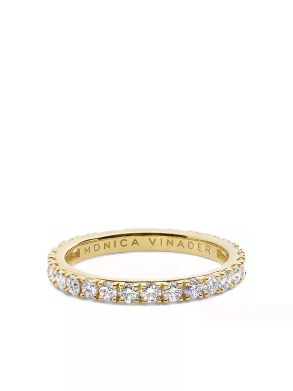 Monica Vinader Eternity Diamond Ring - Gold