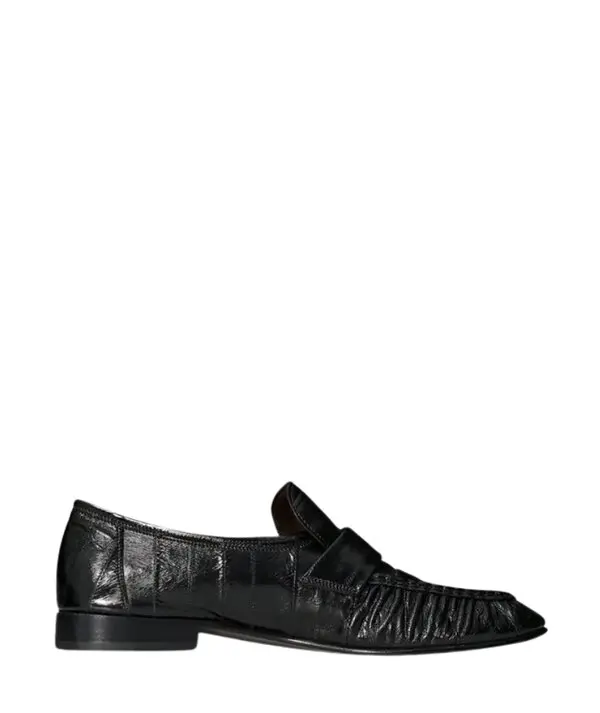 THE ROW Soft Loafer - Black