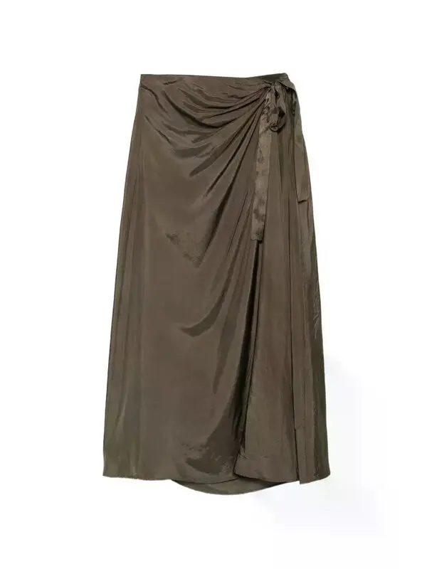Aspesi Midi Wrap Skirt - Green