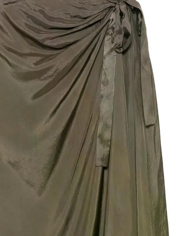 Aspesi Midi Wrap Skirt - Green