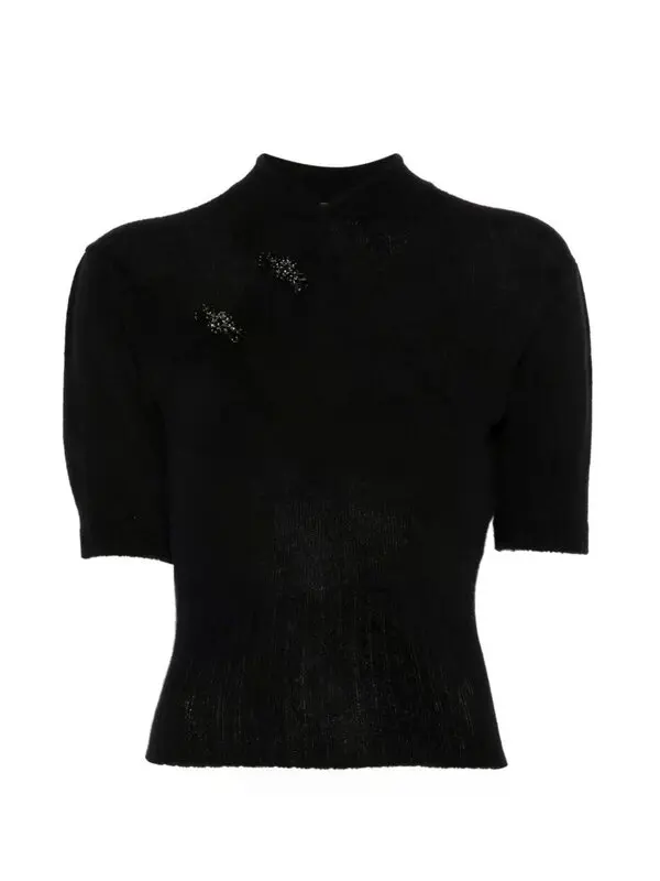 Simone Rocha Bead-embellished Sweater - Black